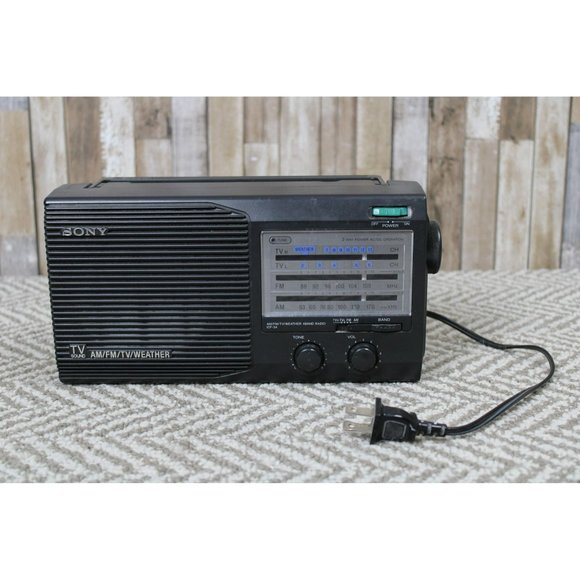 Sony | Portable Audio & Video | Sony Amfmtvweather 4band Radio Model Icf34 Works | Poshmark